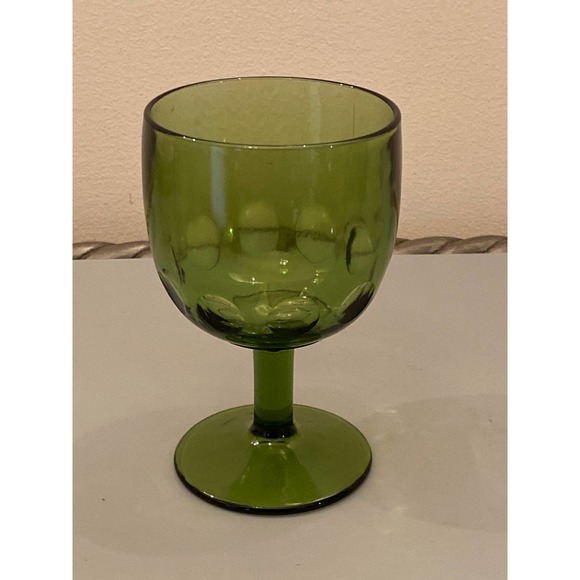 Bartlett Collins | Dining | Vintage Bartlett Collins Footed Green Glass ...